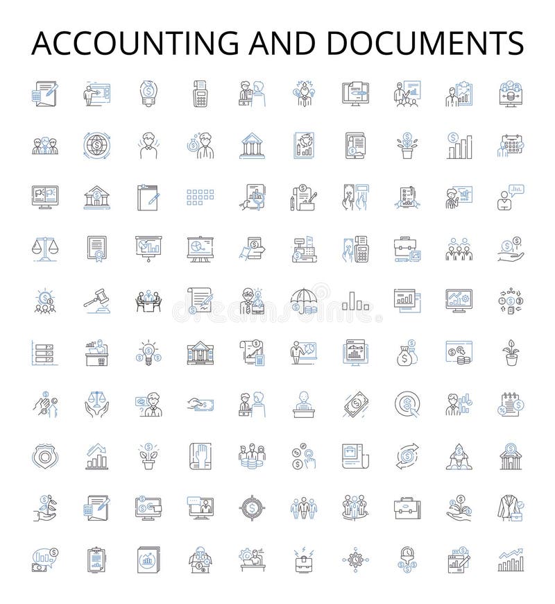 Accounting and Documents Outline Icons Collection. Accounting ... Accounting and Documents Outline Icons Collection. Accounting ...