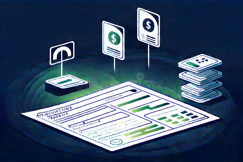 Accounting Finance Debits and Credits 3D Illustration Stock Photo ...