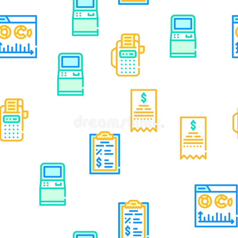 Accounting and Finance Vector Seamless Pattern Stock Vector ...