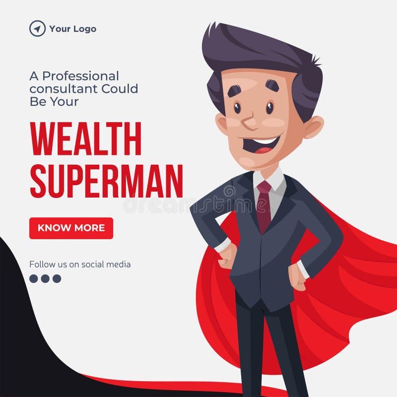 Professional Consultant Could Be Your Wealth Superman Stock Vector ...
