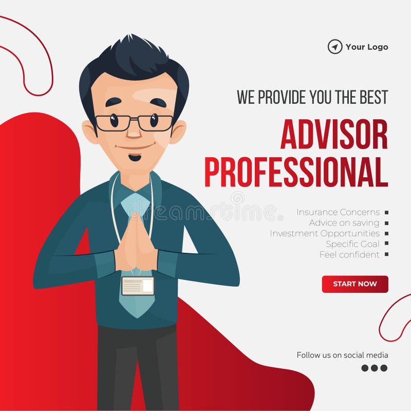 We Provide You the Best Advisor Professional Banner Stock Vector ...