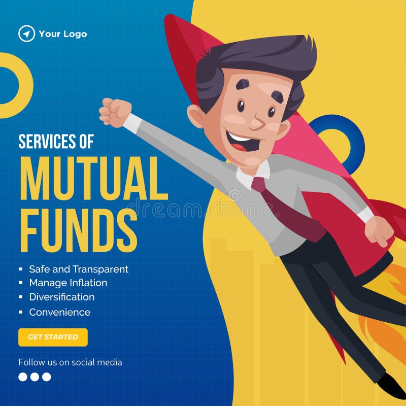 Services of Mutual Funds Banner Design Template Stock Vector ...