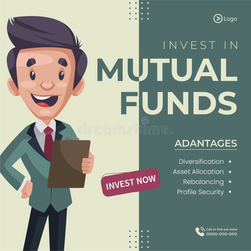 Invest in Mutual Funds Banner Design Template Stock Vector ...