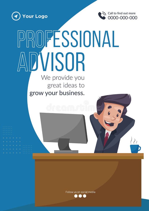 Flyer Design of Professional Advisor Template Stock Vector ...