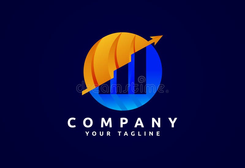 Accounting Financial Gradient Logo, Financial Advisors Logo Design ...