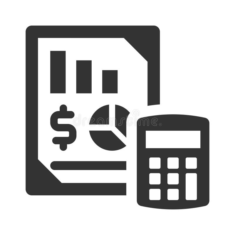 Accounting icon stock vector. Illustration of symbol - 340733833