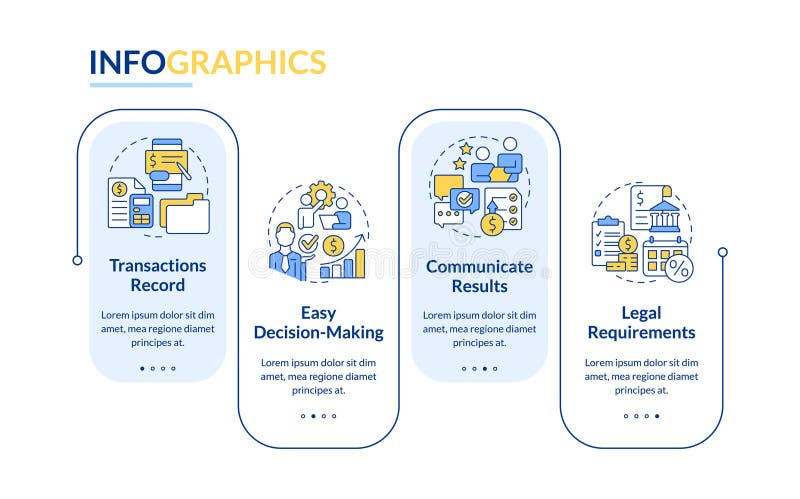 Accounting Importance Blue Circle Infographic Template Stock Vector ...