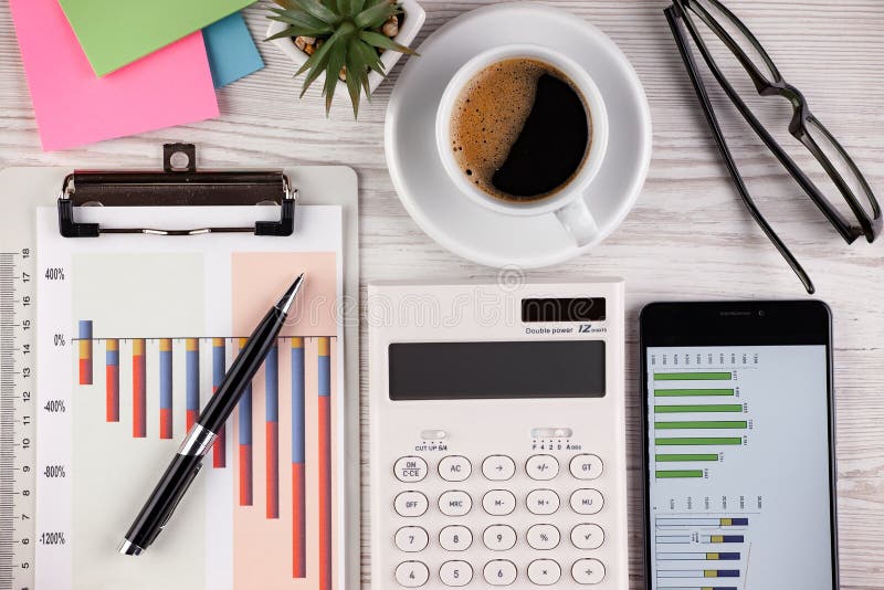 Accounting stock image. Image of accounting, items, workplace - 140389843