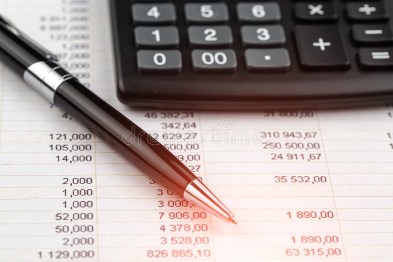 Accounting stock image. Image of keyboard, items, desk - 140429701