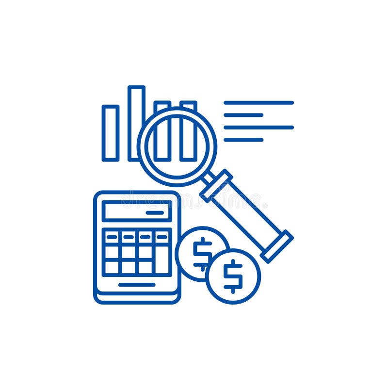 Accounting Line Icon Concept. Accounting Flat Vector Symbol, Sign ... Accounting Line Icon Concept. Accounting Flat Vector Symbol, Sign ...