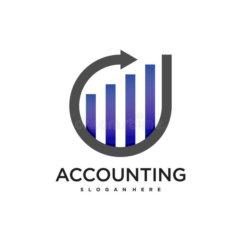 Accounting Logo Data Template Design Stock Illustration - Illustration ...
