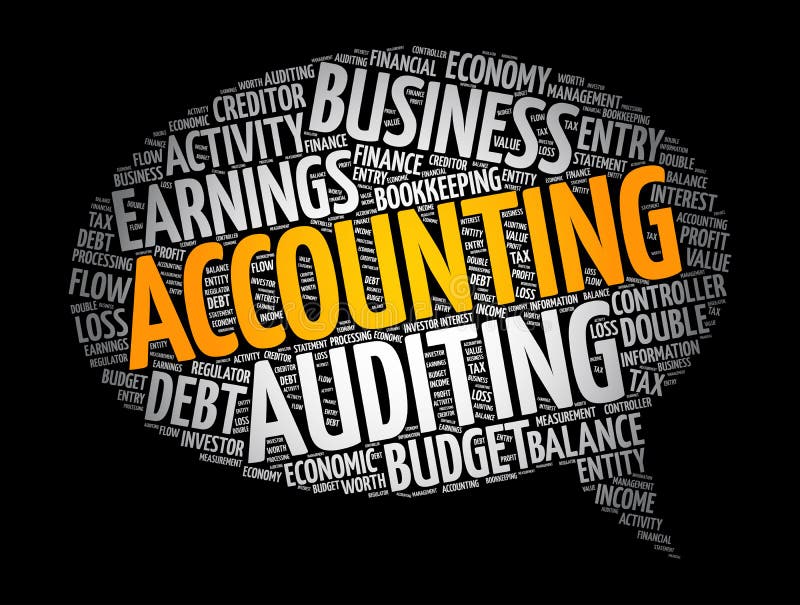 Accounting Message Bubble Word Cloud Collage, Business Concept ...