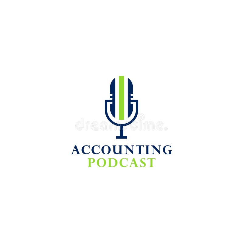 Accounting Podcast Logo Design Vector Stock Vector - Illustration of ...