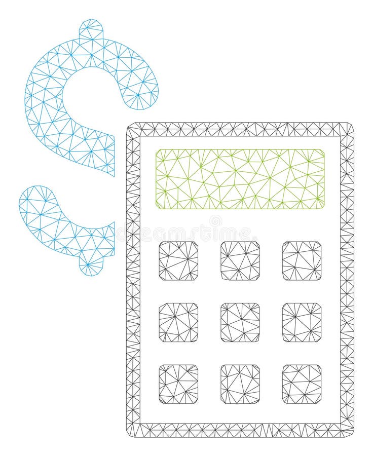 Accounting Polygonal Frame Vector Mesh Illustration Stock Vector ...