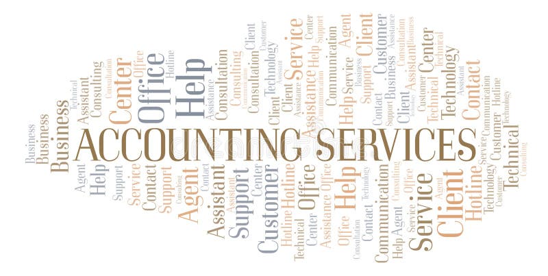 Accounting Services Word Cloud. Stock Illustration - Illustration of ...