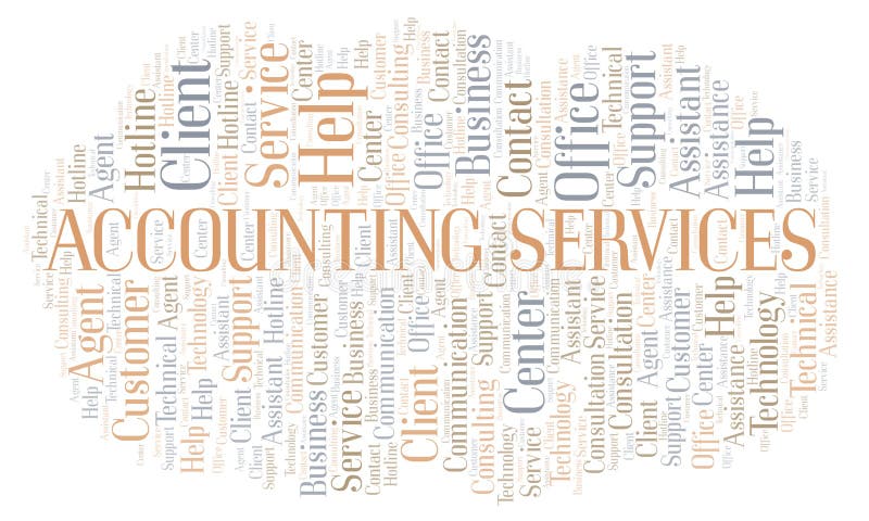 Accounting Services Word Cloud. Stock Illustration - Illustration of ...