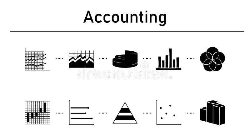 Accounting Simple Concept Icons Set Stock Illustration - Illustration ...