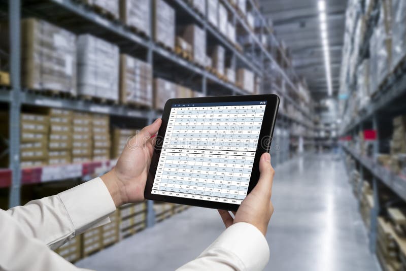 Accounting Software on Computer Screen Showing Financial Statement ...