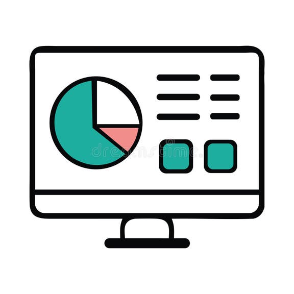 Accounting Software Pie Chart Monitor Dashboard Interface Analytics ...