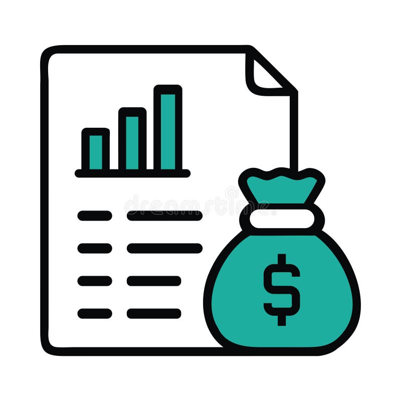 Accounting Software Report Bag Money Chart Document Statement Icon ...