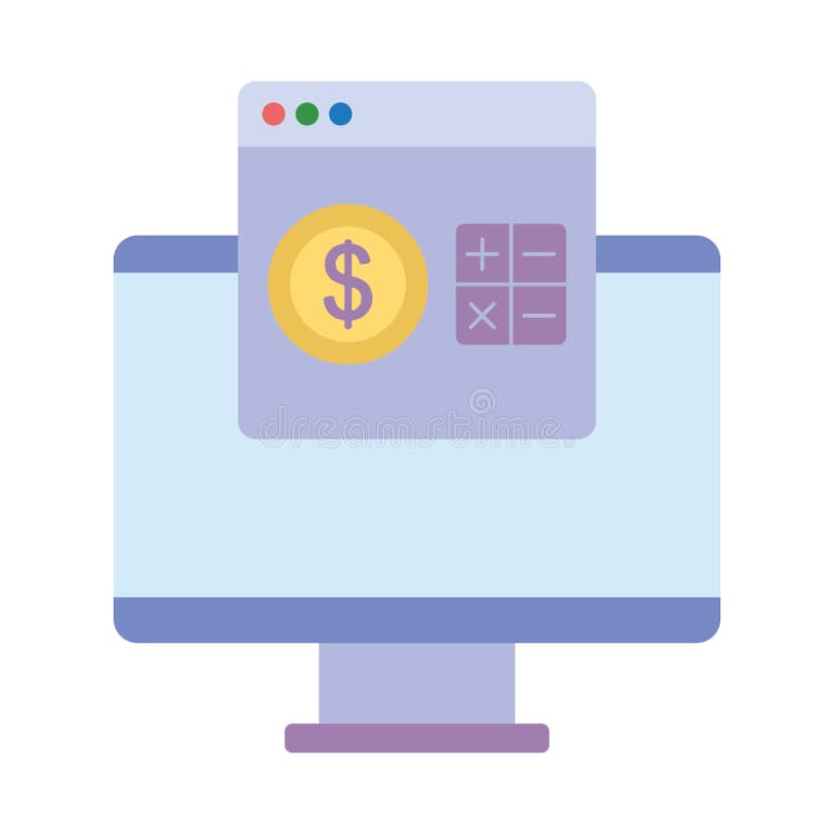 Accounting Software System Desktop Calculator Dollar Interface Budget ...