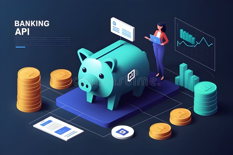 Banking Platform System Abstract Concept Vector Illustration Set Stock Illustration ...