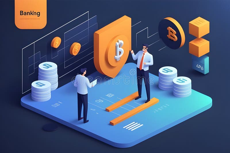 Banking Platform System Abstract Concept Vector Illustration Set Stock ...