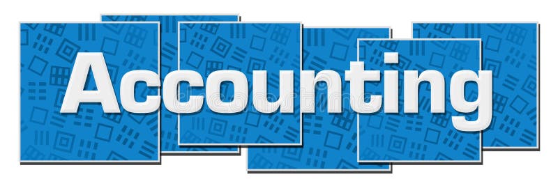 Accounting Business Symbols Texture Blue Horizontal Stock Illustration ...