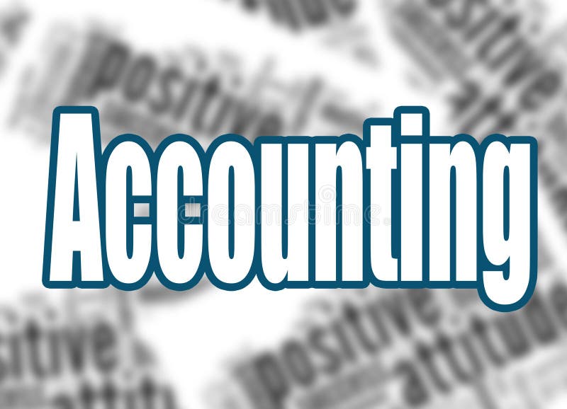 Accounting Word with Word Cloud Background Stock Illustration ...