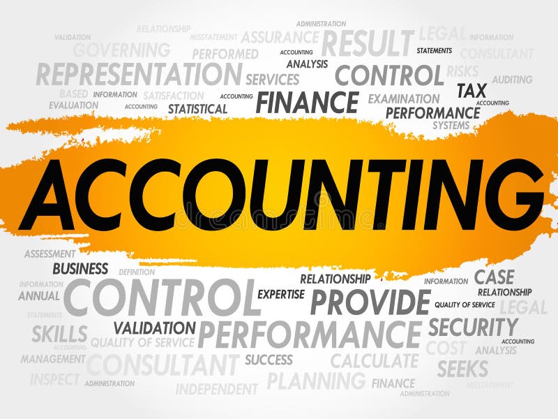 ACCOUNTING Word Cloud Collage Stock Illustration - Illustration of ...