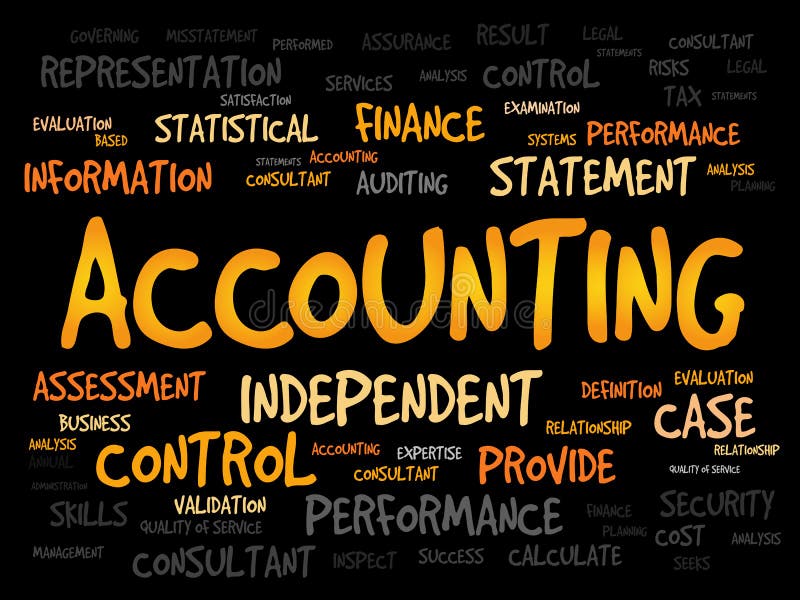 Accounting word cloud stock vector. Illustration of accountancy - 218828545