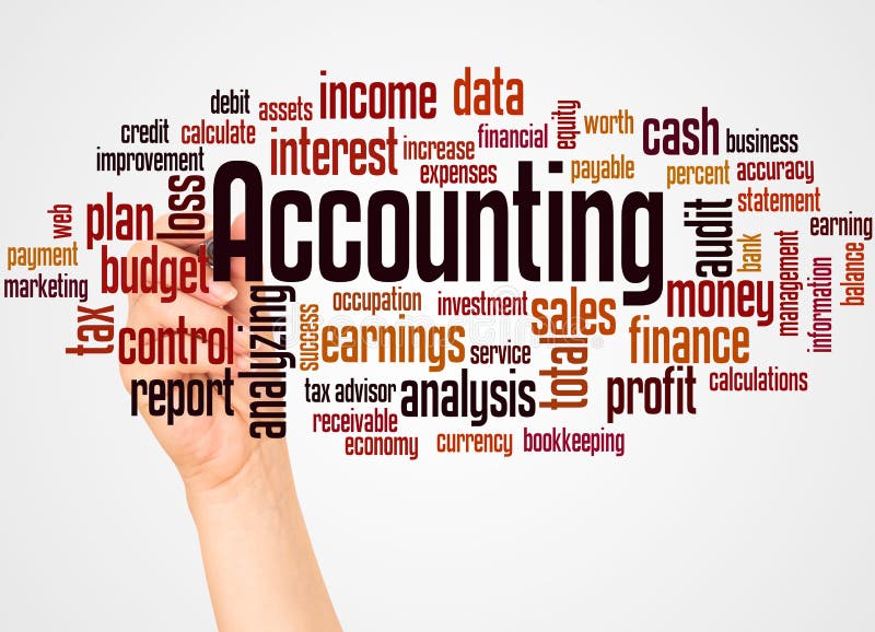 Accounting word cloud stock illustration. Illustration of text - 113919320