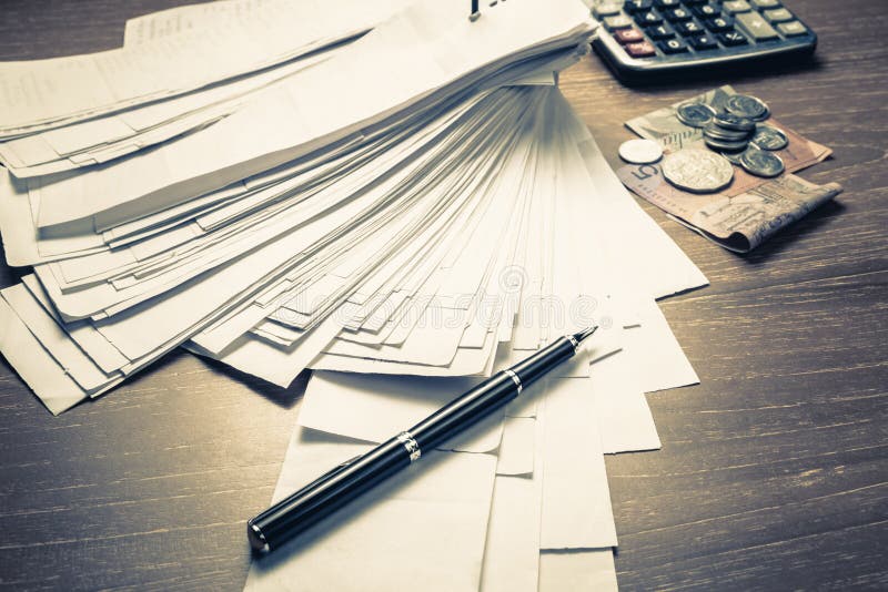 Accounting Work stock photo. Image of calculating, commerce - 89840114