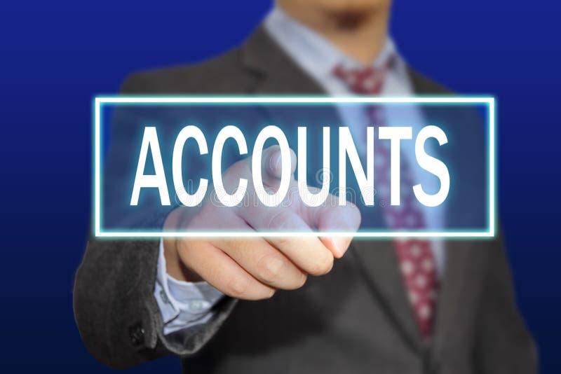 Accounts Concept stock photo. Image of icon, touching - 53641488