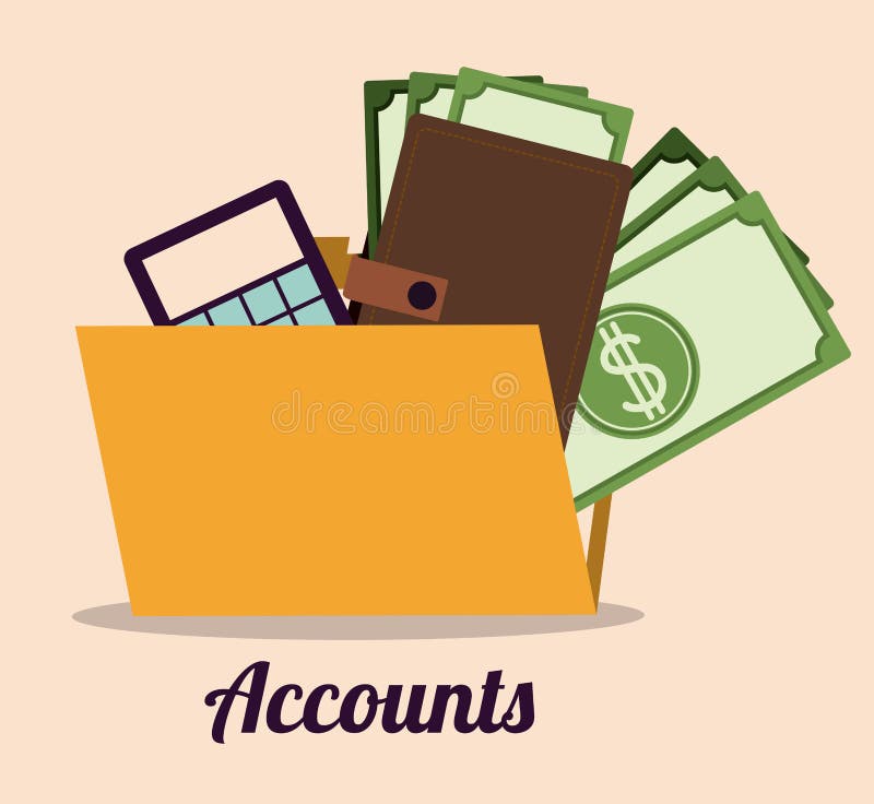 Accounts design stock vector. Illustration of browse - 39672859