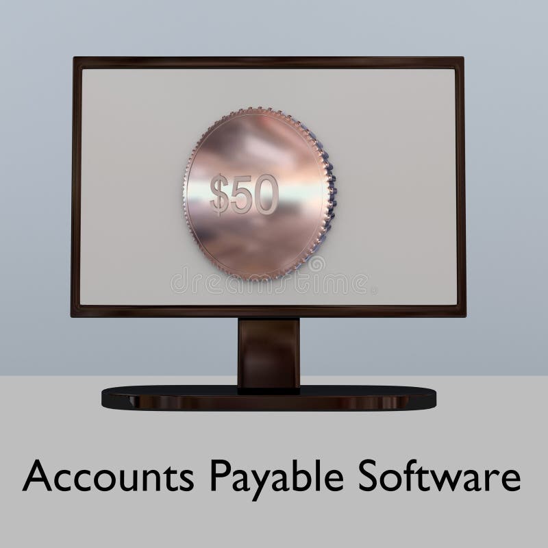 Accounts Payable Software Concept Stock Illustration - Illustration of ...