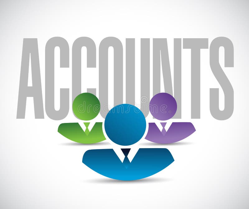 Accounts Team Sign Illustration Design Graphic Stock Illustration ...
