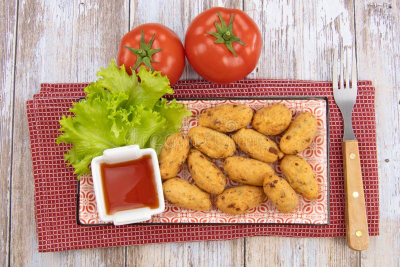 Accras on a plate stock image. Image of fish, food, accra - 225187207