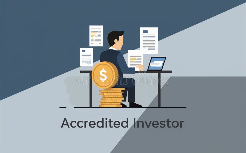 Illustration of the Text Accredited Investor Stock Illustration ...