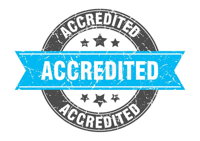 Accredited stamp stock vector. Illustration of square - 125002770