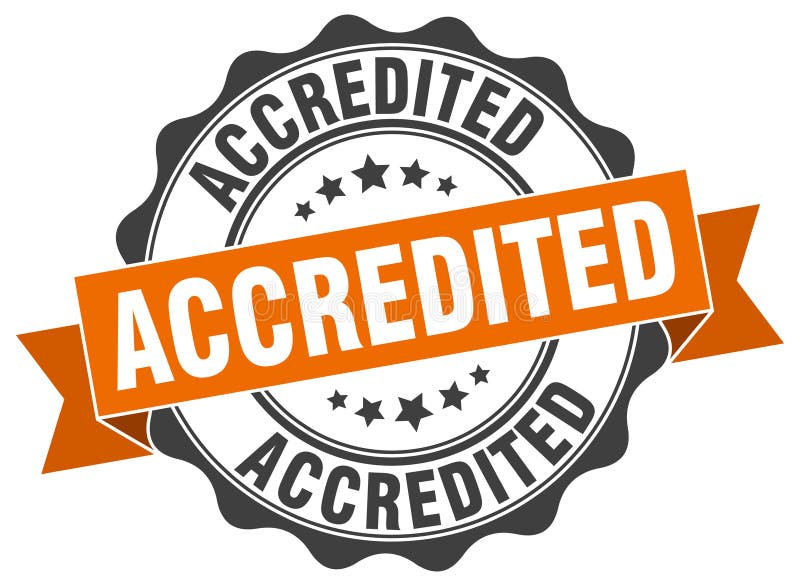 Accredited stamp stock vector. Illustration of isolated - 87353062