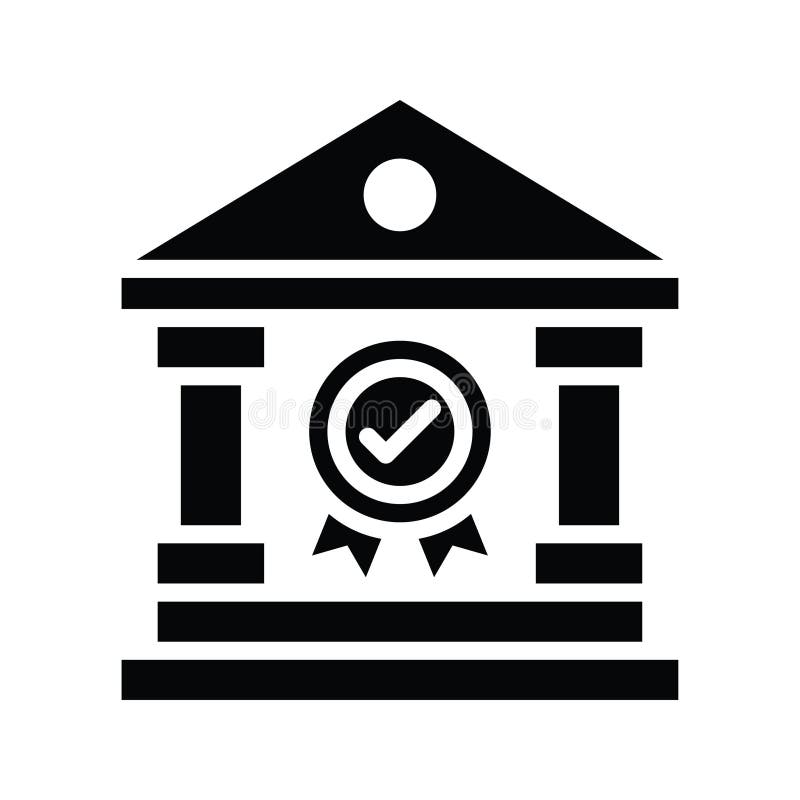 Accredited Vector Solid Icon Style Illustration. EPS 10 File Stock ...