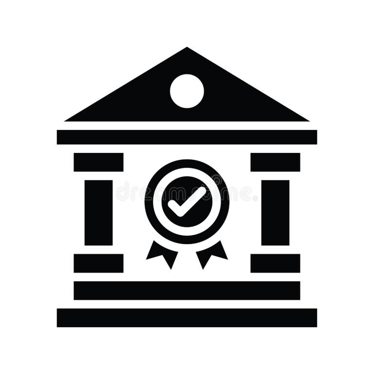 Accredited Vector Solid Icon Style Illustration. EPS 10 File Stock ...