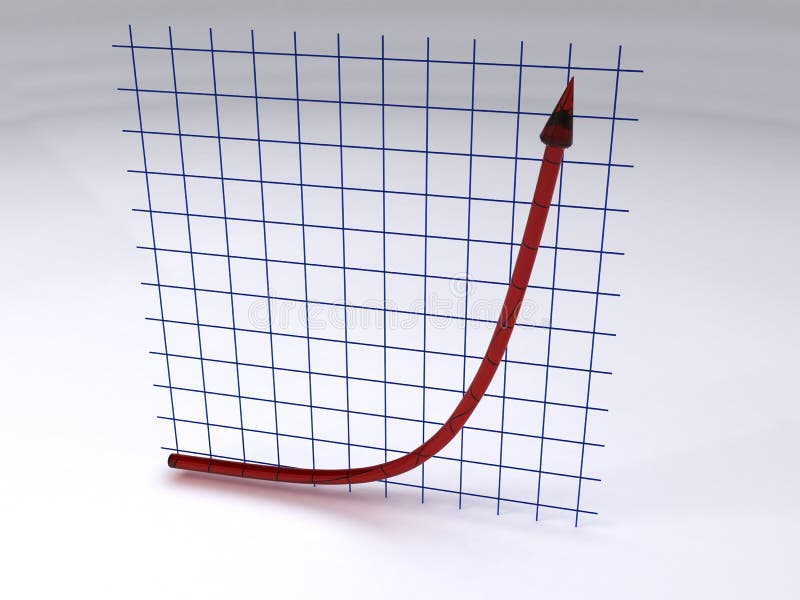 Accroissement exponentiel illustration stock. Illustration du courbe ...