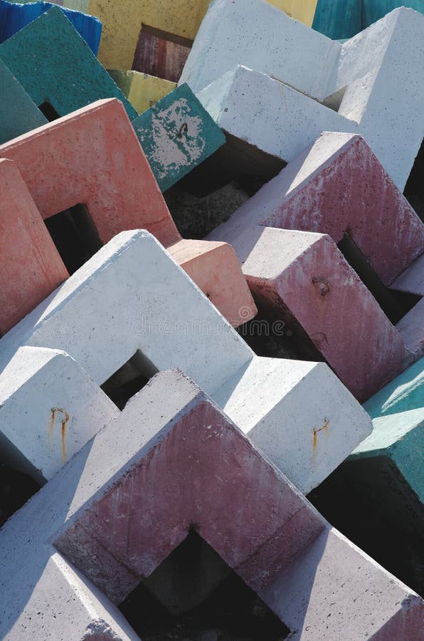 Accropode units stock photo. Image of coastal, breakwaters - 58228876