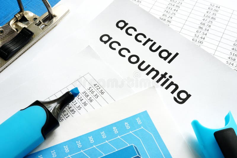Accrual accounting. stock image. Image of text, finance - 102029237
