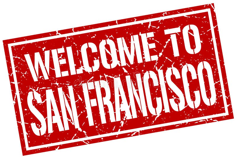 Timbre Grunge De Place Rouge De San Francisco Illustration de Vecteur ...