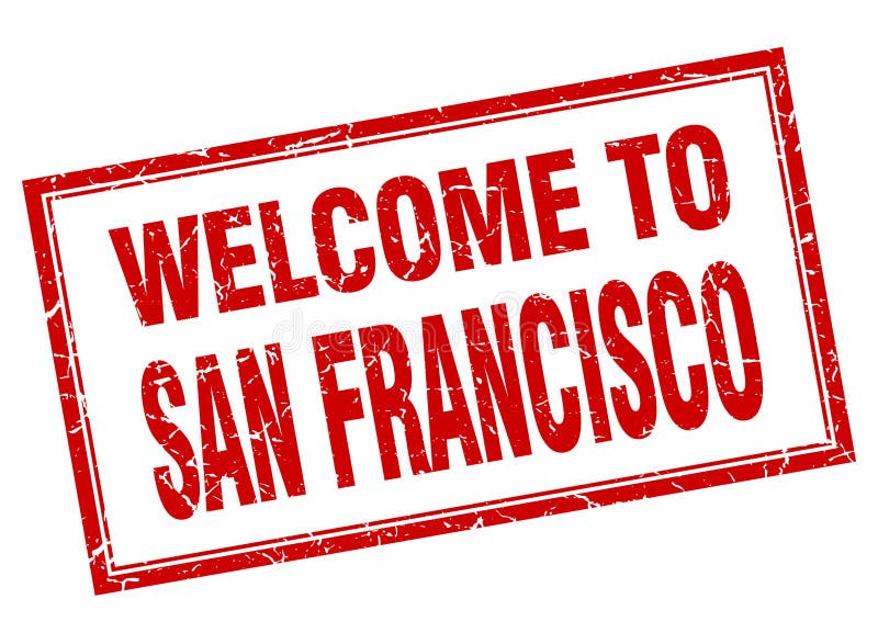 Timbre Grunge De Place Rouge De San Francisco Illustration de Vecteur ...