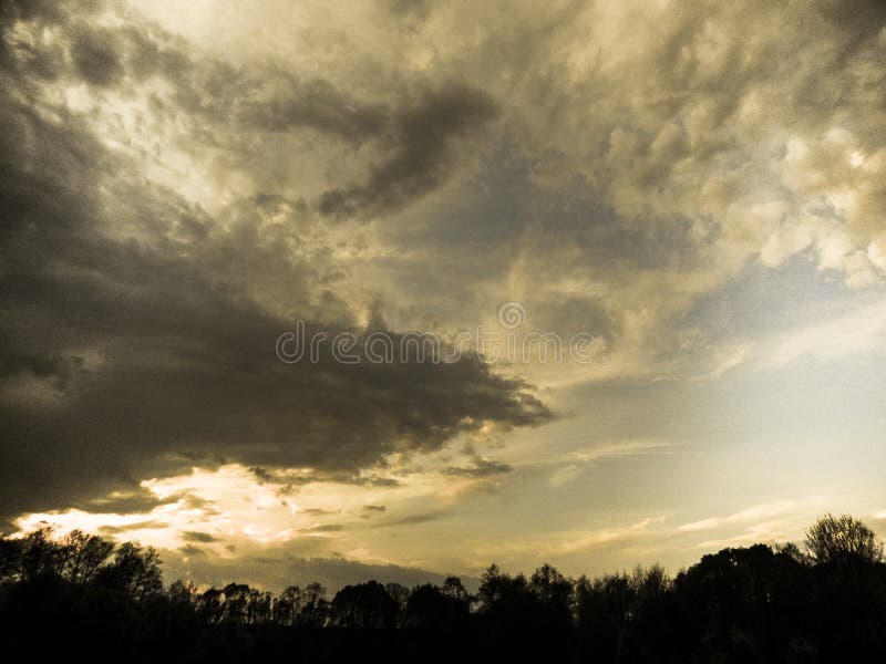 Accumulation of the Clouds in the Sky Beautiful Background Stock Image ...
