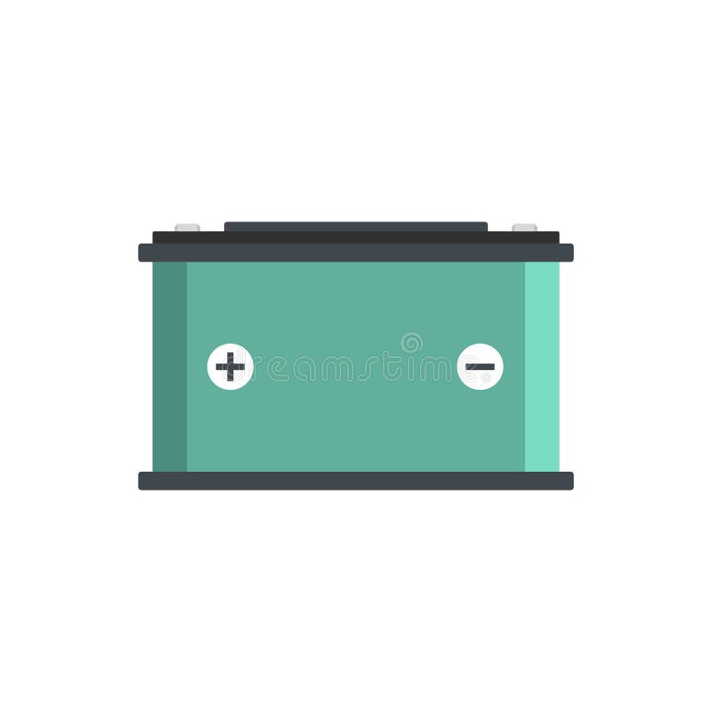 Accumulator Icon, Flat Style Stock Illustration - Illustration of ...
